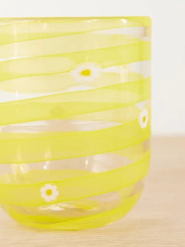 LAGUNA~B Margherite Medium Murano Glass Tumbler