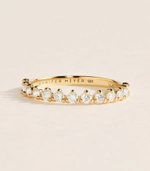 JENNIFER MEYER 18k Yellow Diamond Prong Ring - Gold
