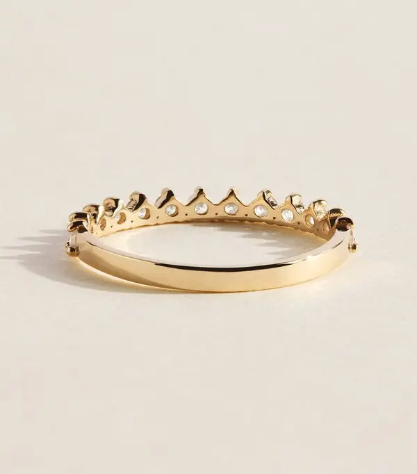 JENNIFER MEYER 18k Yellow Diamond Prong Ring