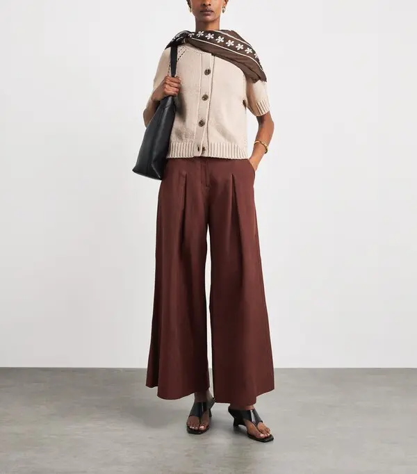 ME+EM Pleated Wide-leg Trousers