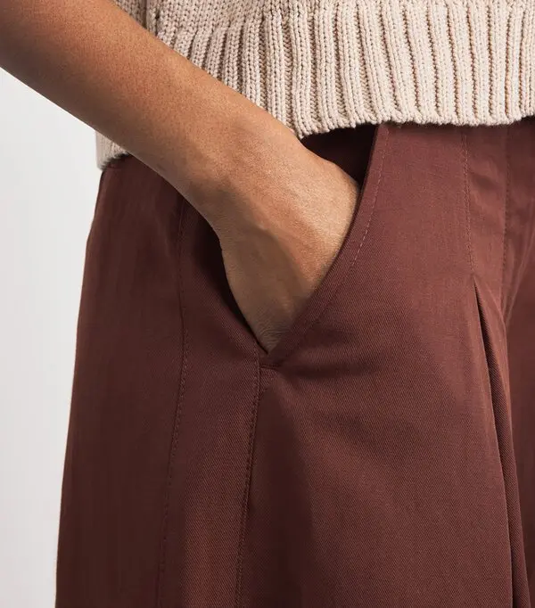 ME+EM Pleated Wide-leg Trousers