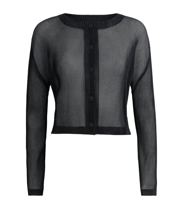 Issey Miyake Tatami Cropped Cardigan