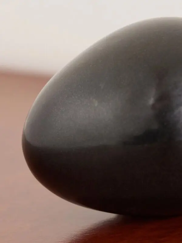 FOURTH STREET Egg Obsidian Paperweight