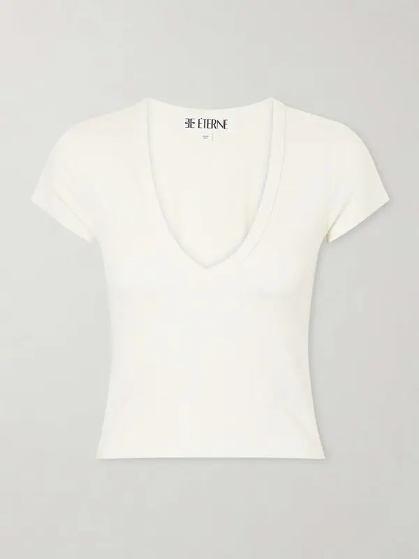 Eterne Ribbed Jersey T-shirt