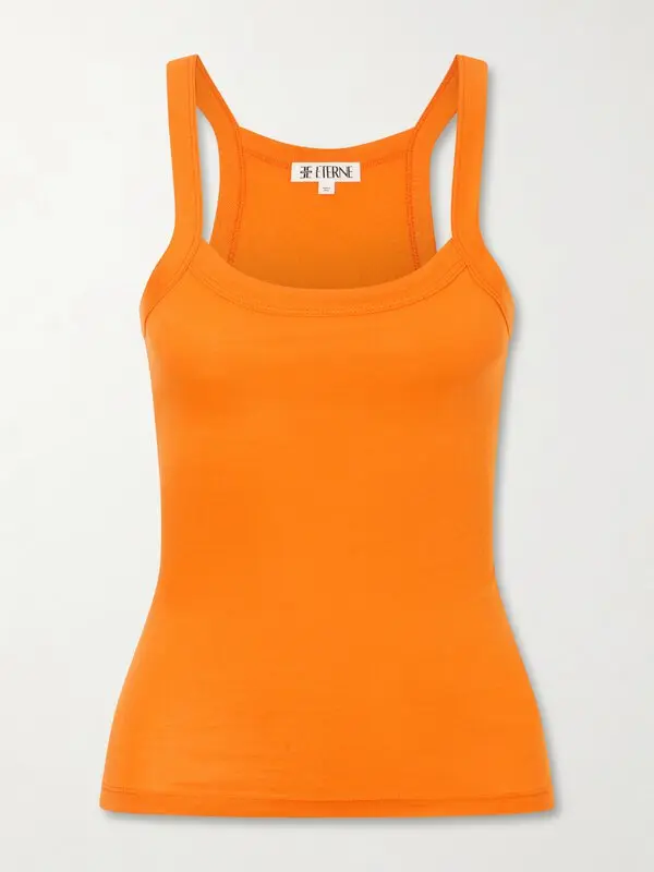 Eterne Duke Cotton-blend Tank - Orange