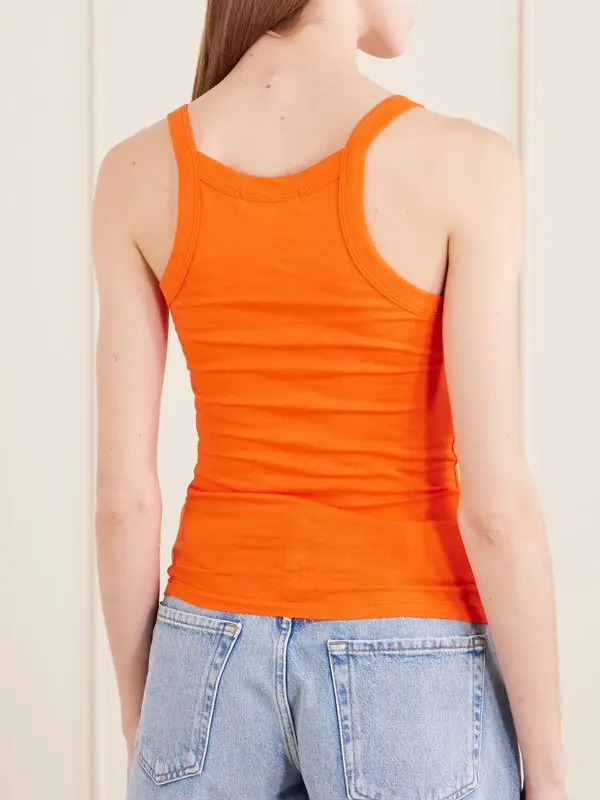 Eterne Duke Cotton-blend Tank - Orange