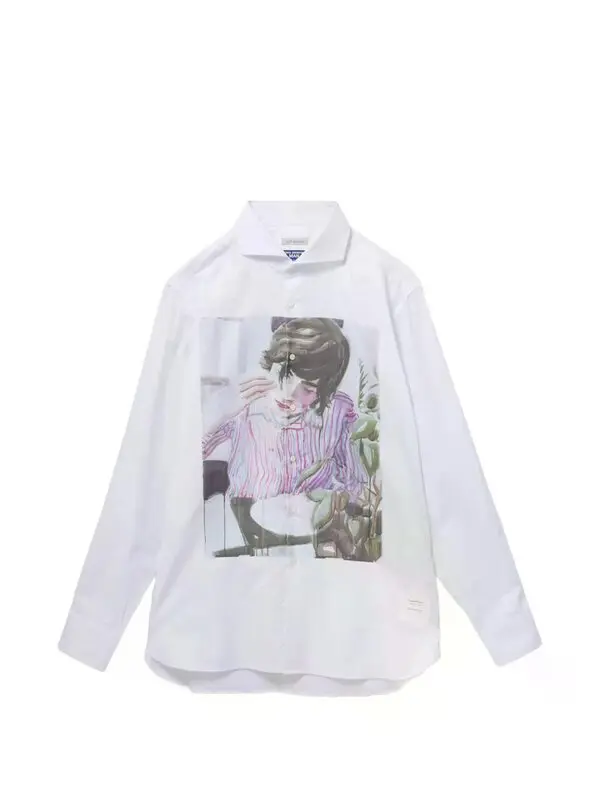 Junya Watanabe X Guy Rover Graphic-print Long-sleeve Shirt