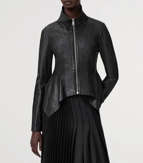 ALLSAINTS Leather Grace Biker Jacket
