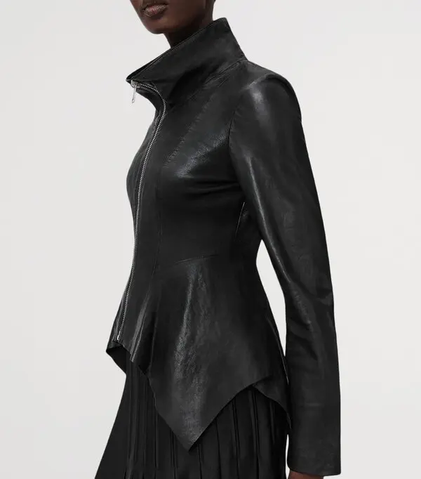 ALLSAINTS Leather Grace Biker Jacket