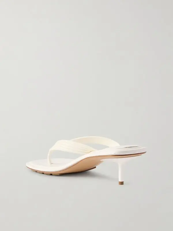 Bottega Veneta Sampieri Thong Sandals - White