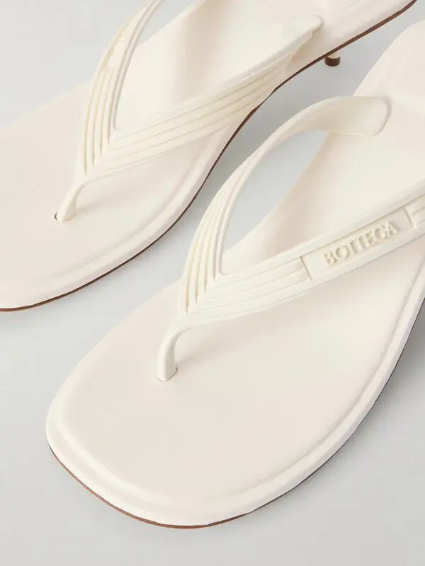Bottega Veneta Sampieri Thong Sandals - White