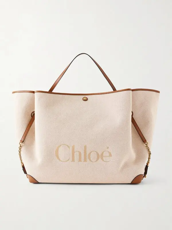 Chloé Clover' Tote Bag - Neutrals