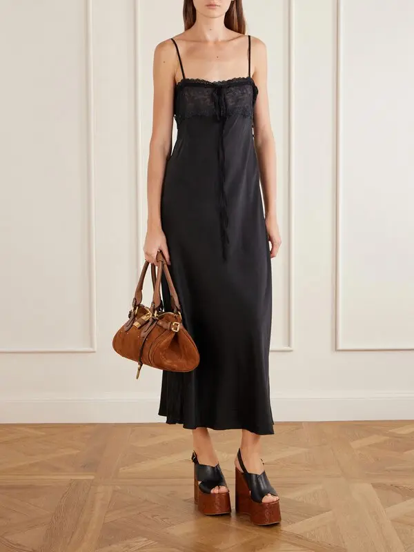Chloé Paddington Suede Shoulder Bag - Brown