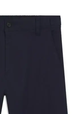 Hugo Straight-fit Mercerized Stretch Cotton Twill Pants