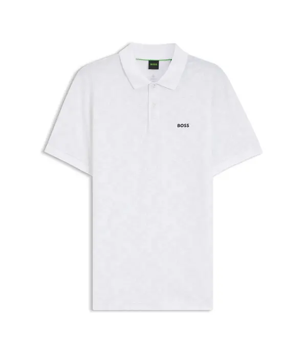 BOSS Cotton-piqué Polo Shirt With All-over Print