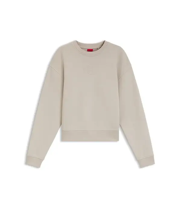 Hugo Resort Script Logo Sweatshirt In Cotton
