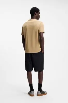Hugo Cotton-jersey T-shirt With Check Logo