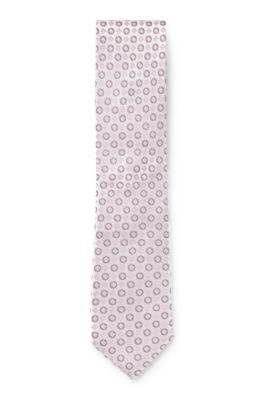 BOSS Silk-blend Jacquard Neck Tie - Light Purple
