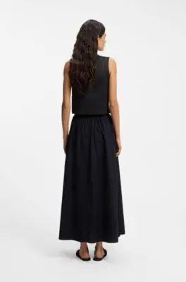 BOSS Embroidered Waistcoat With Tie Closure