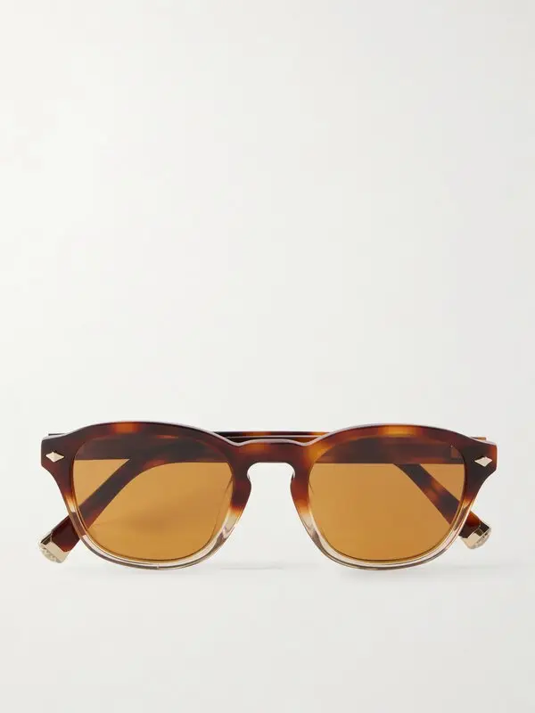 Brunello Cucinelli Acetate Round Frame Sunglasses - Tortoiseshell