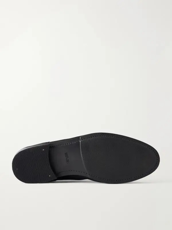 MORJAS The Split Toe Full-grain Leather Derby Shoes - Black