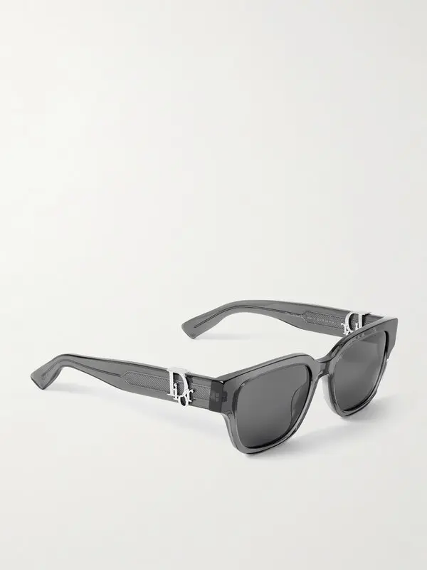 Dior Oblique S1i Square Acetate Sunglasses - Gray