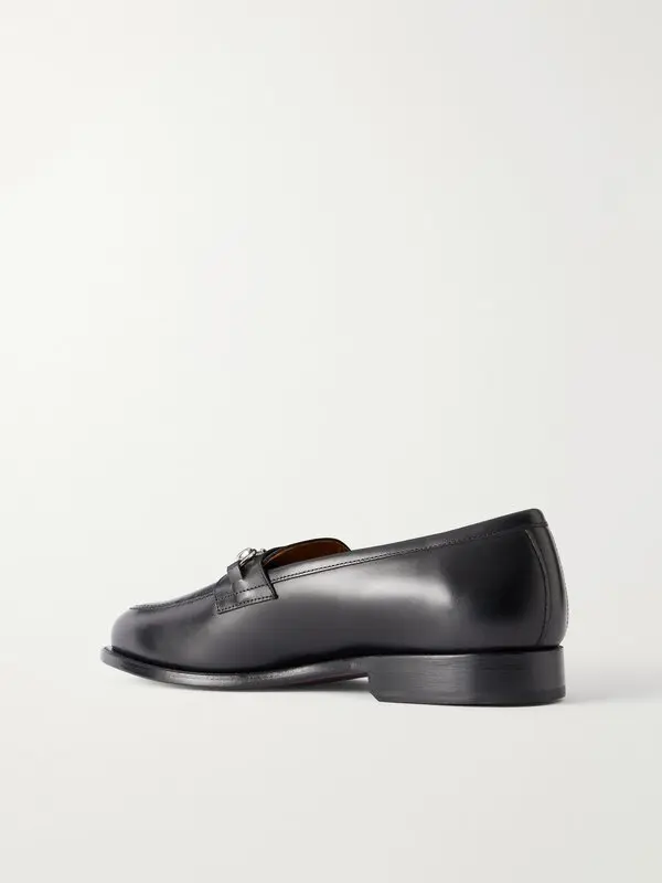 MORJAS The Horsebit Leather Loafers - Black