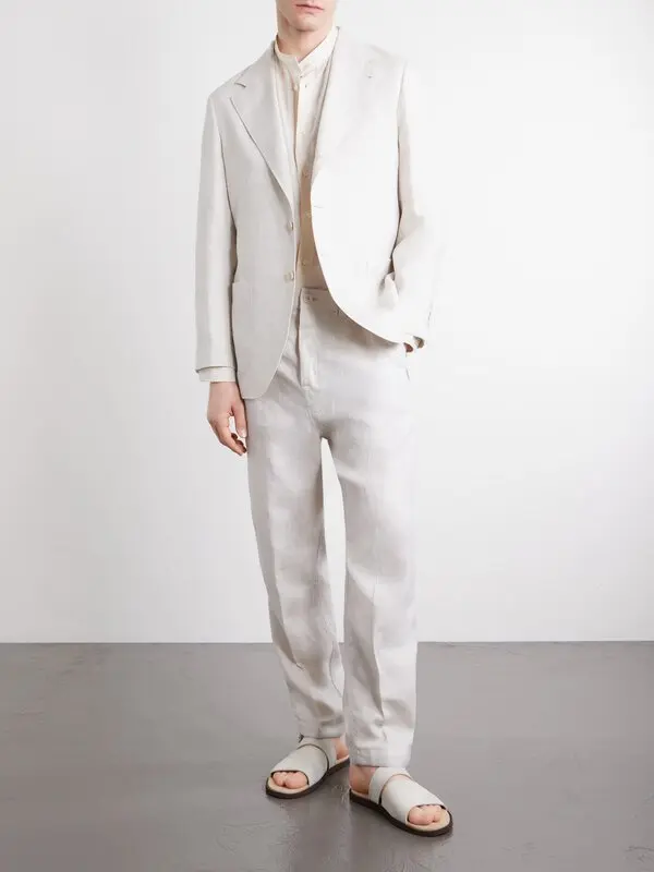 Brunello Cucinelli Linen-twill Suit Jacket - Neutrals