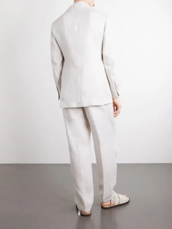 Brunello Cucinelli Linen-twill Suit Jacket - Neutrals