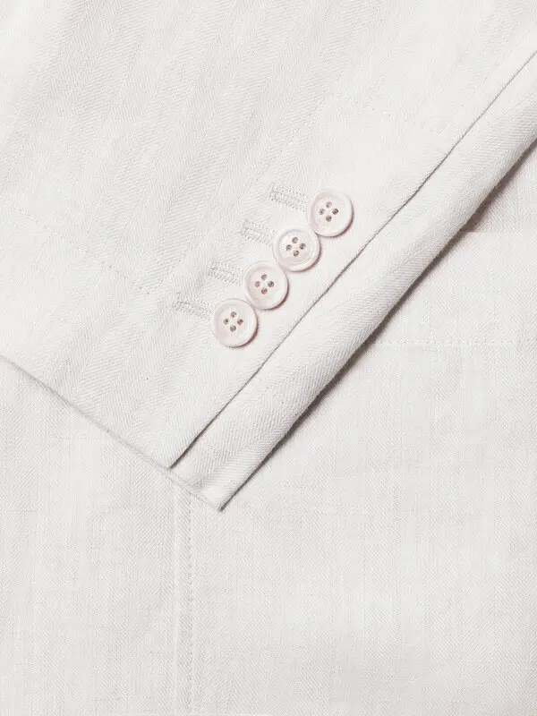 Brunello Cucinelli Linen-twill Suit Jacket - Neutrals