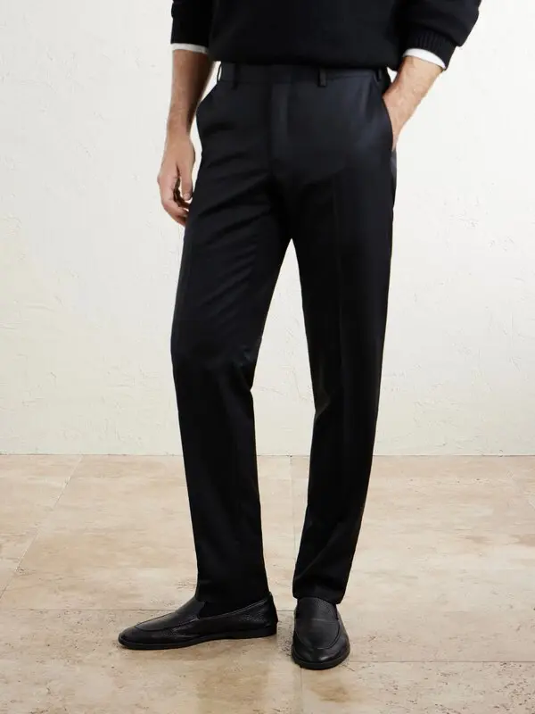 Brioni Super 220s Wool Trousers