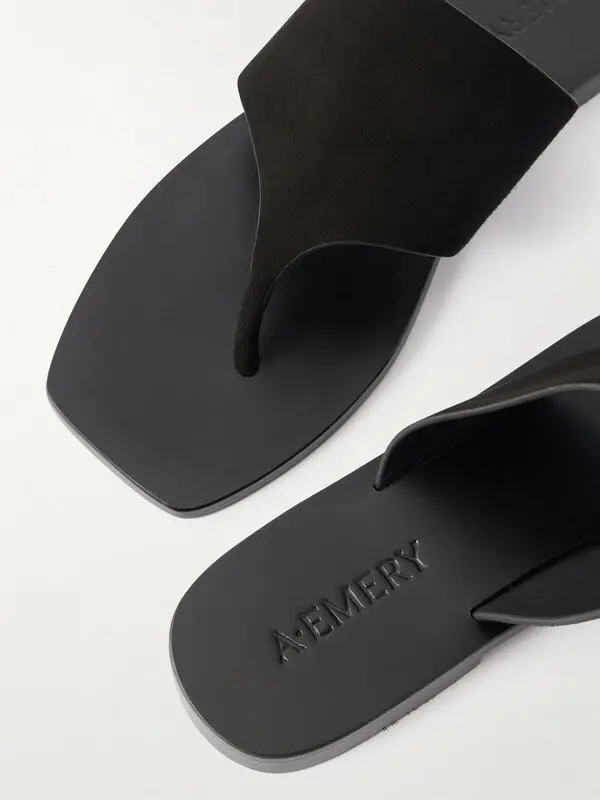 A.emery Paton Suede Sandals - Black