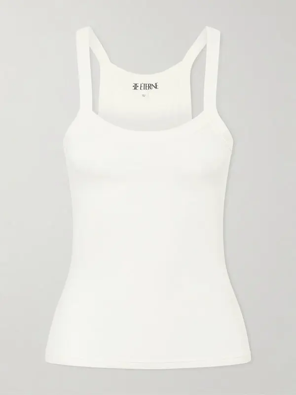 Eterne Duke Cotton-blend Tank - Neutrals