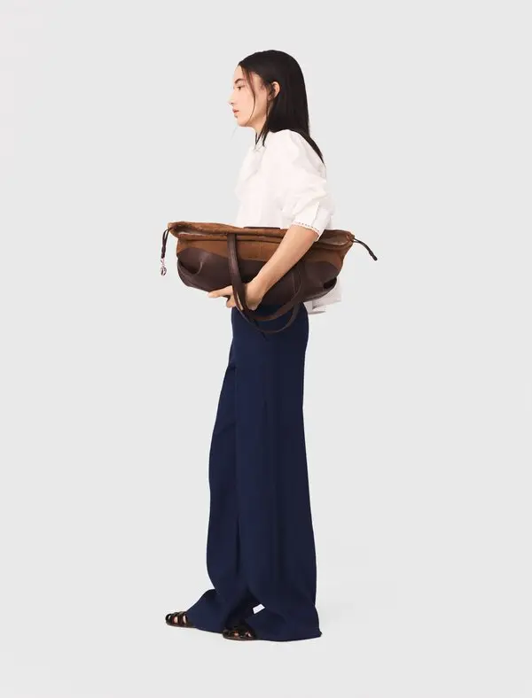 Maje Linen-blend Sailor Trousers