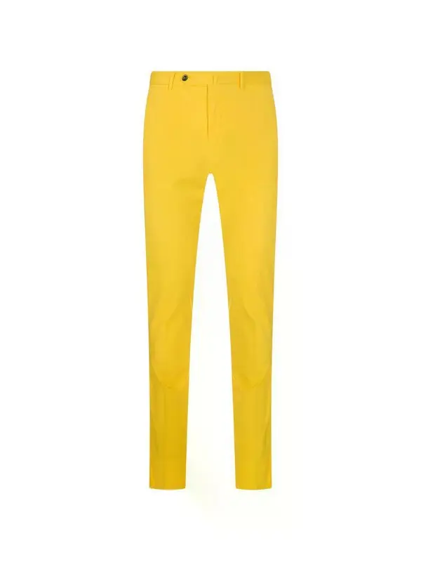 PT TORINO Slim Fit Tailored Trousers - Yellow