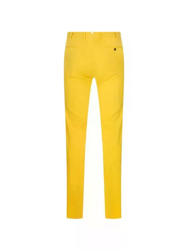 PT TORINO Slim Fit Tailored Trousers - Yellow