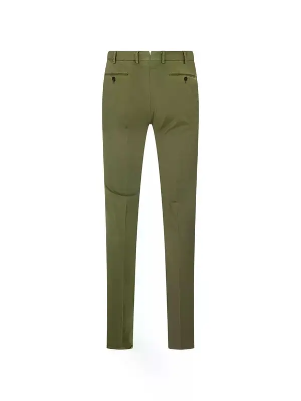 PT TORINO Slim Fit Tailored Trousers - Green