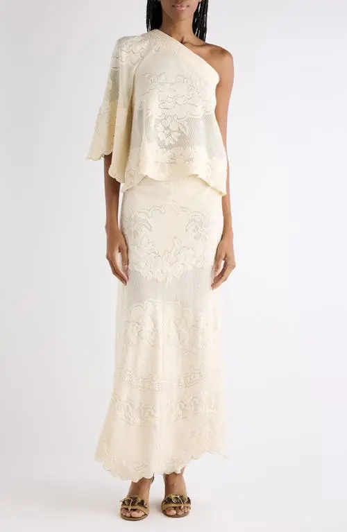 Isabel Marant Étoile Shilo One-shoulder Floral Jacquard Top