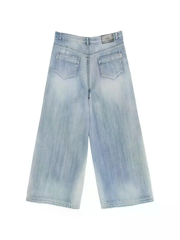 JUUN.J Distressed Wide-leg Jeans