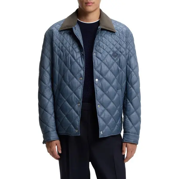 BOSS Cosmix Quilted Jacket - Open Blue