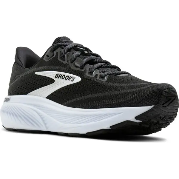 Brooks Ghost 18 Running Shoe - Black/grey/white