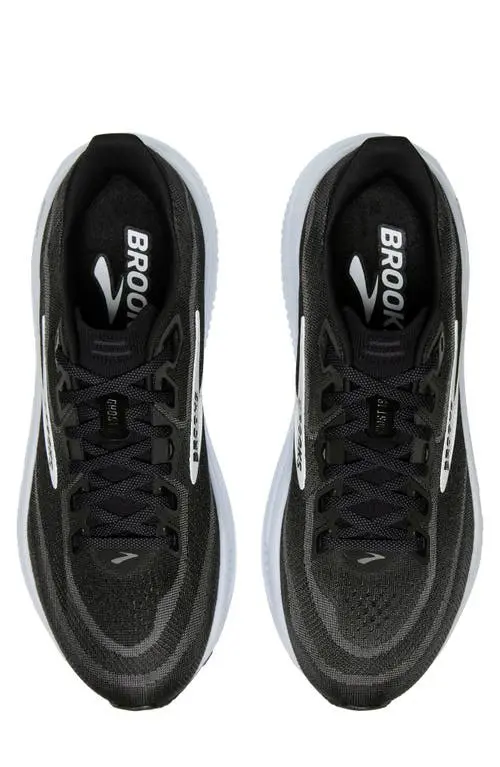 Brooks Ghost 18 Running Shoe - Black/grey/white