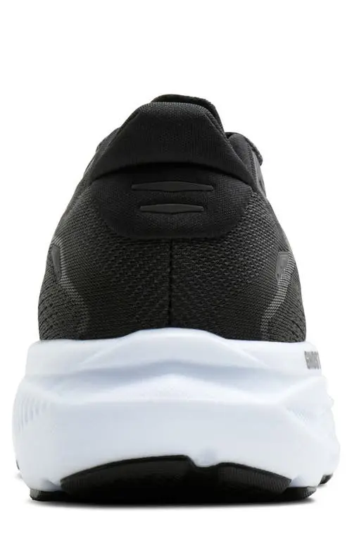 Brooks Ghost 18 Running Shoe - Black/grey/white
