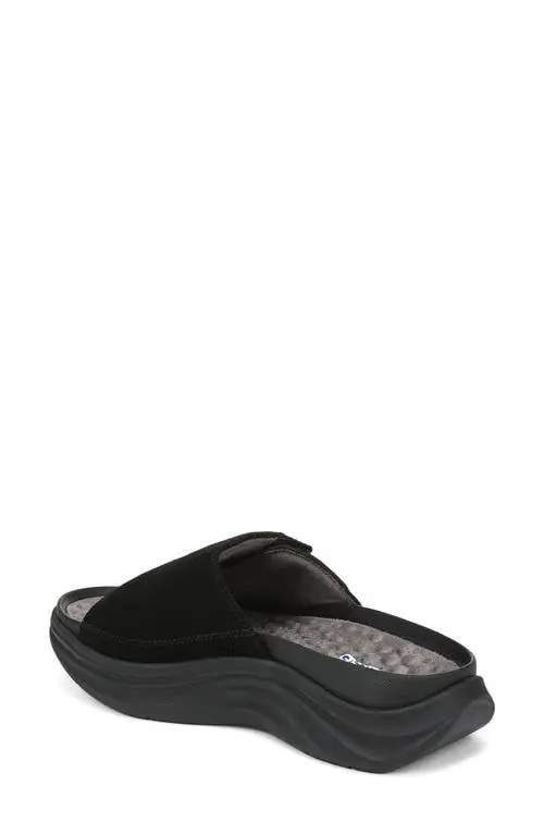 Dr. Scholl'S Feel Calm" Slide Sandal With Revitalize™ Recovery Insert - Black