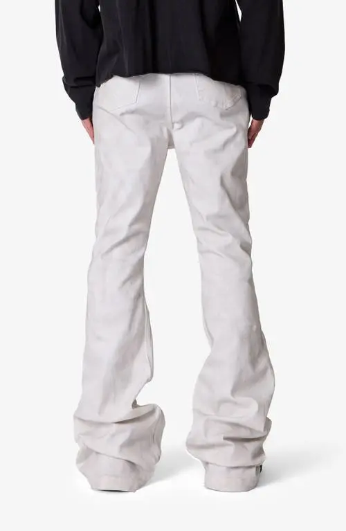 Mnml Super Stacked Hem Jeans - White