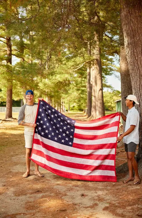 CHAPPYWRAP American Flag Throw Blanket