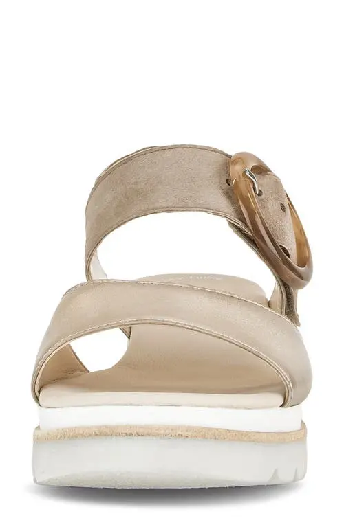 Gabor Slingback Wedge Sandal - Rabbit