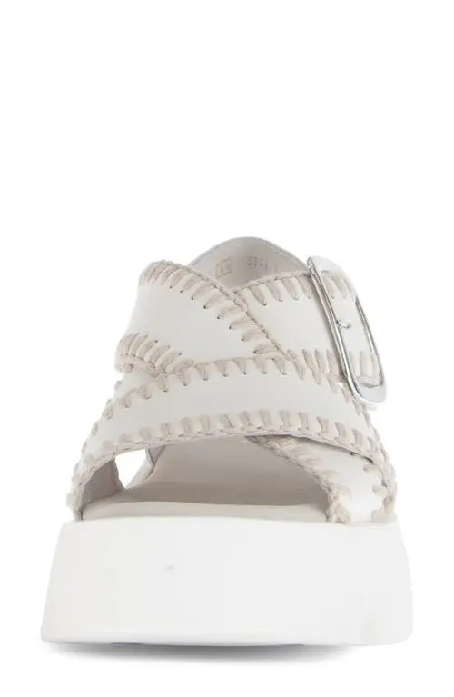 Gabor Platform Wedge Sandals - Latte