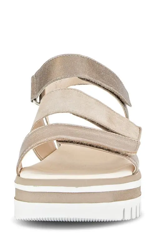 Gabor Strappy Wedge Sandals With Adjustable Hook-and-loop Straps