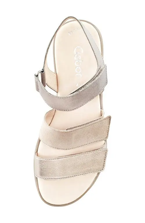Gabor Strappy Wedge Sandals With Adjustable Hook-and-loop Straps
